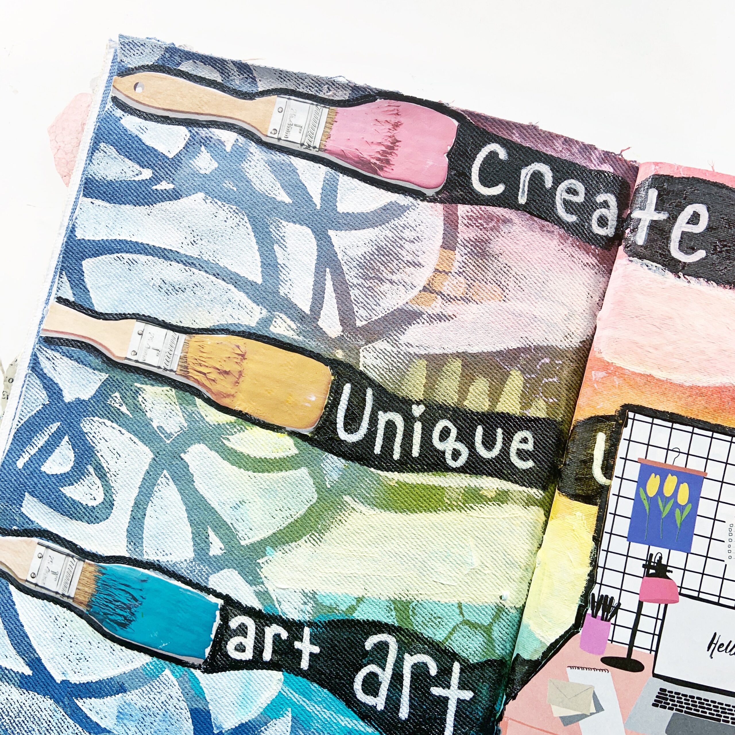 Create Unique Art Journal Process - The Scrappy Wife