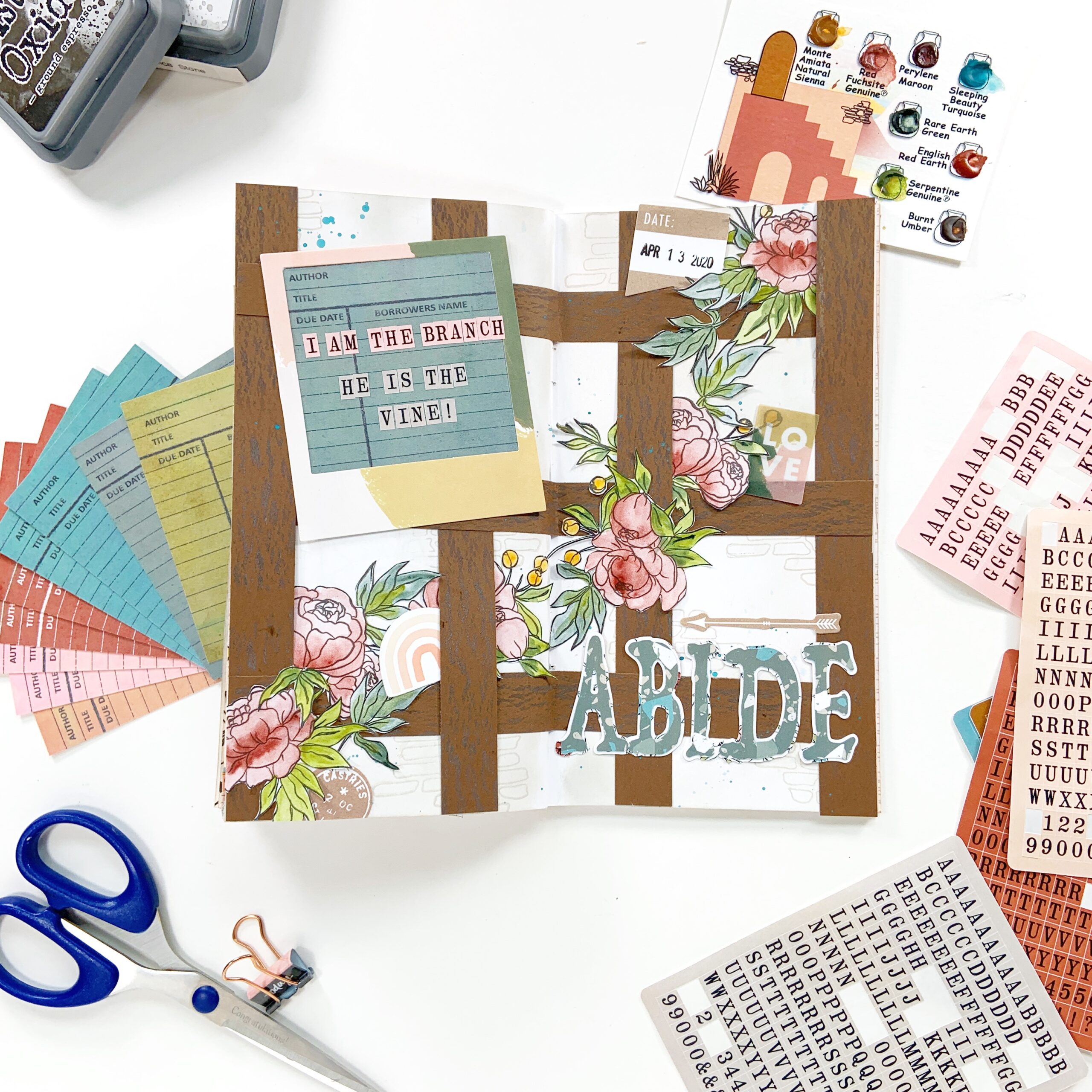 "Abide" Faith Journal Process - The Scrappy Wife