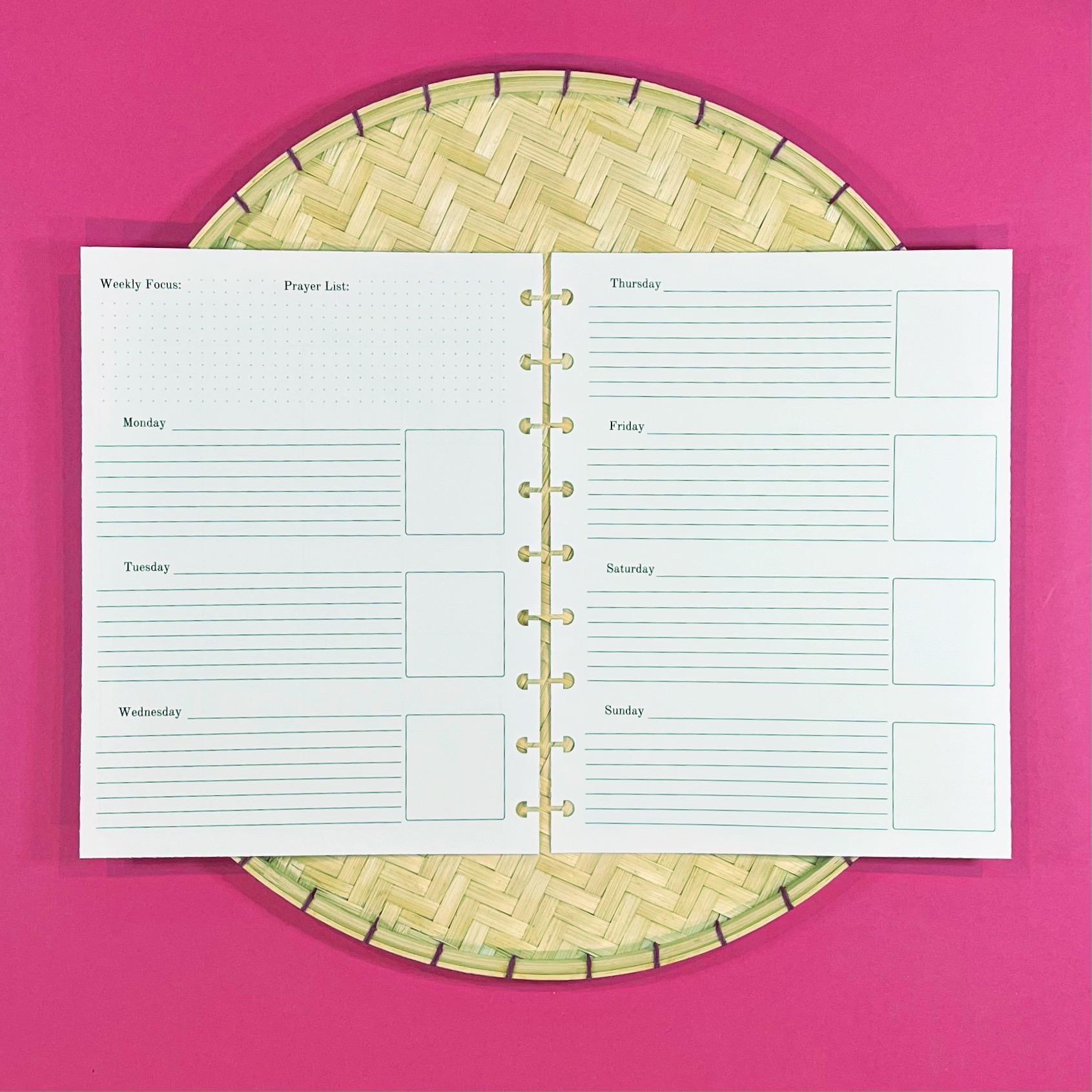 Undated Faith Planner Insert - The Scrappy Wife