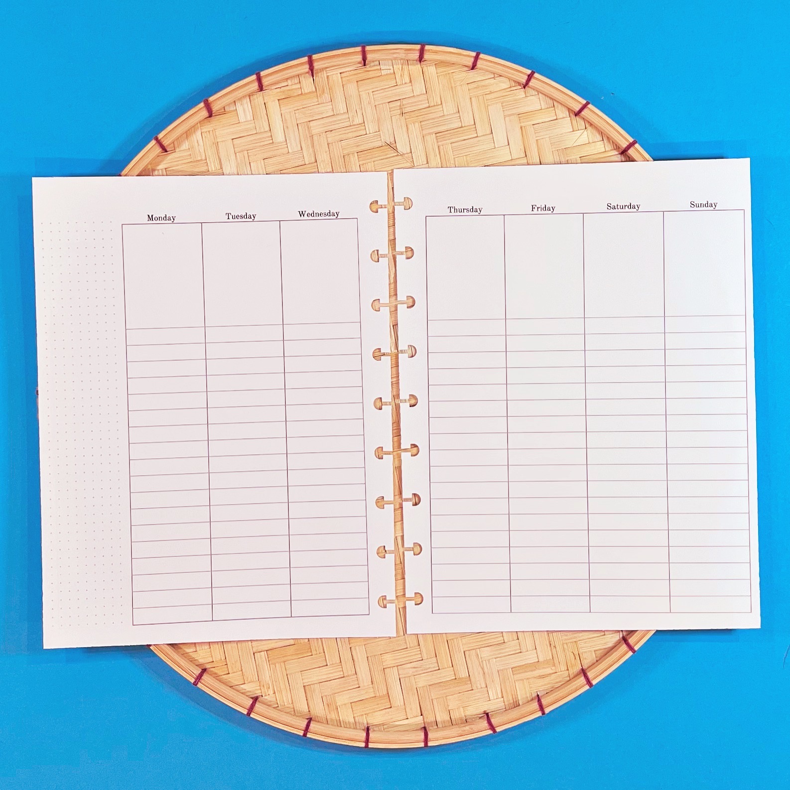 Undated Lined Vertical Planner Insert - The Scrappy Wife