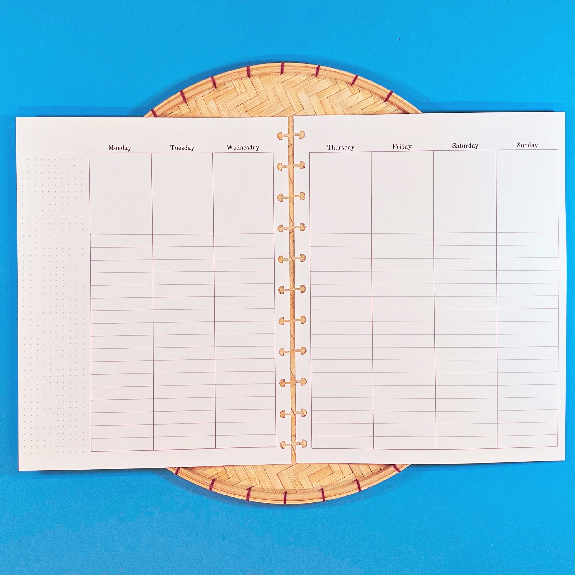 Undated Lined Vertical Planner Insert - The Scrappy Wife
