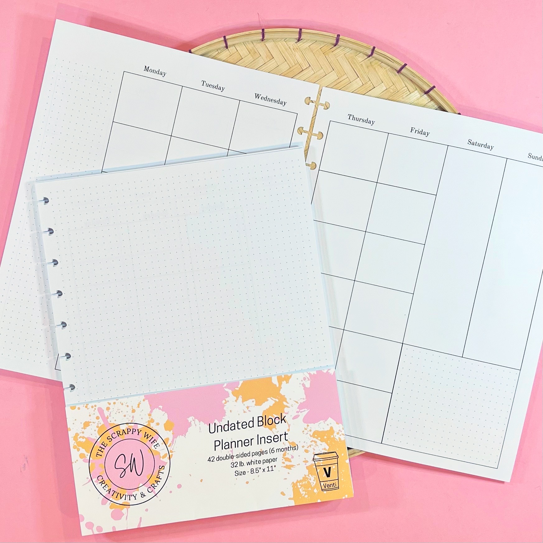 Undated Block Layout Planner Insert - The Scrappy Wife