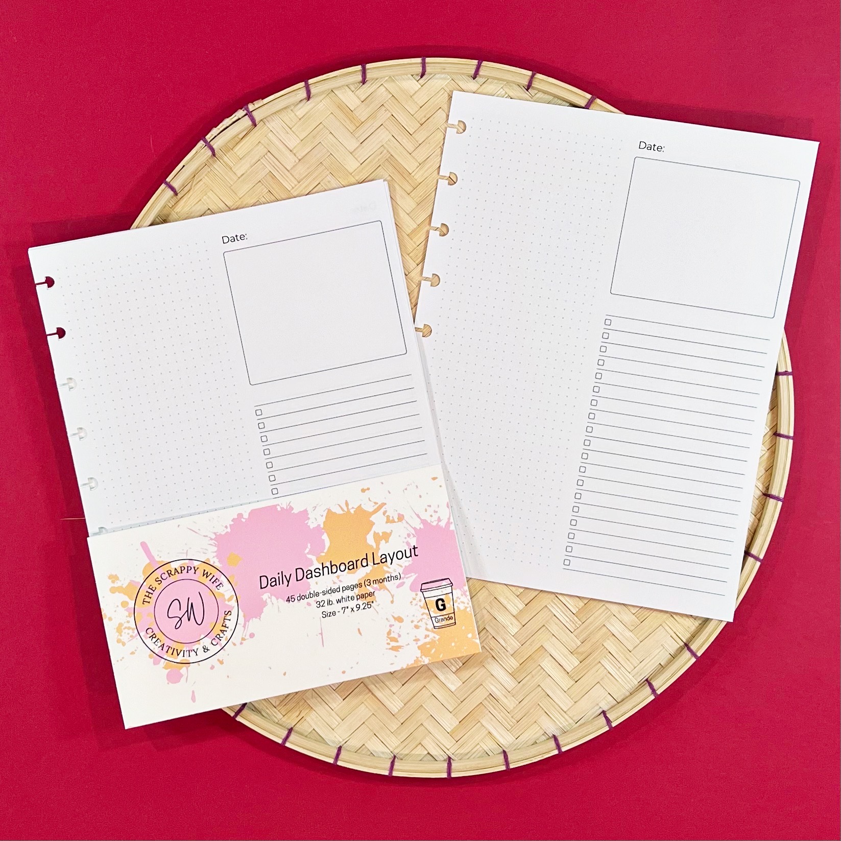 Daily Dashboard Planner Pages - The Scrappy Wife