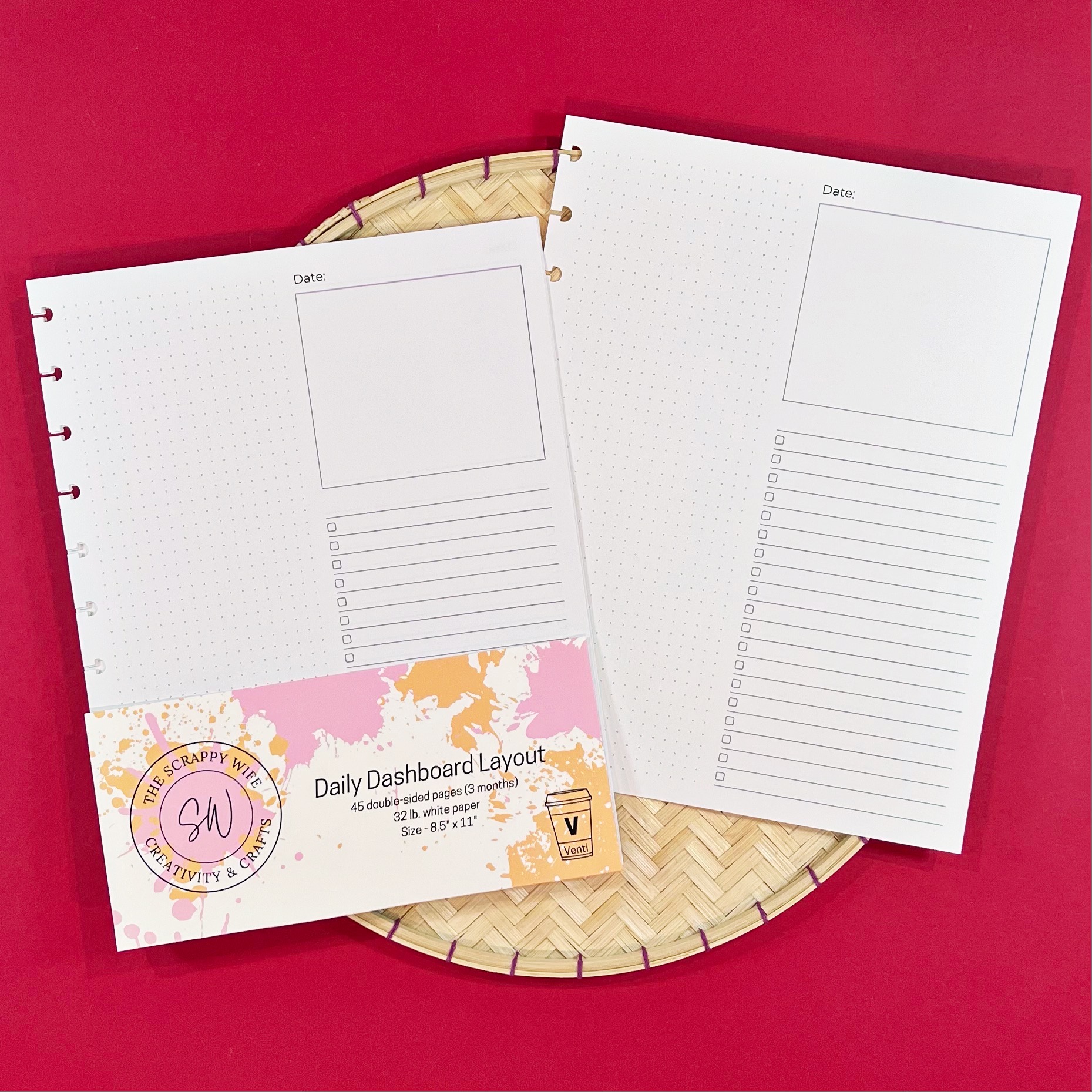 Daily Dashboard Planner Pages - The Scrappy Wife