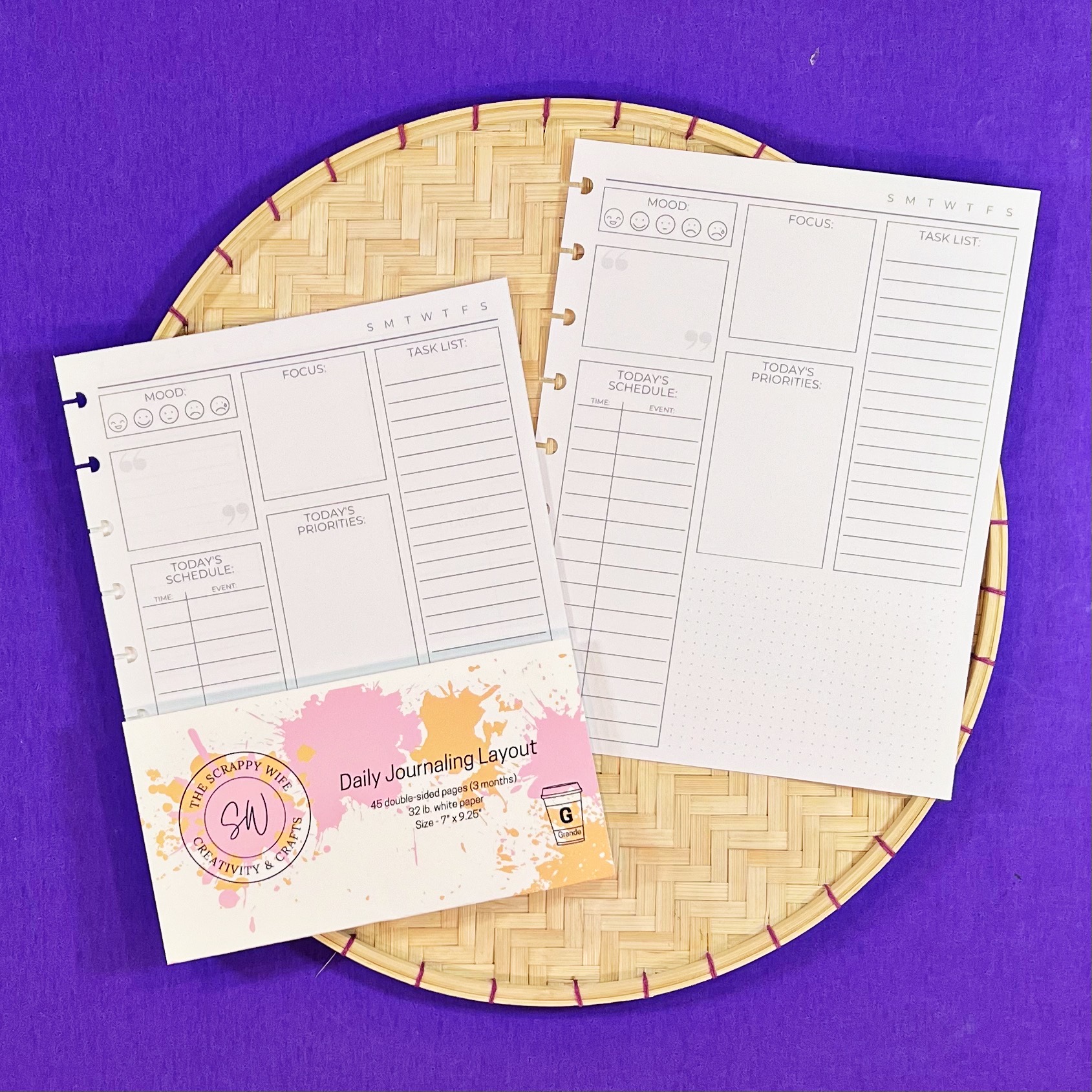 Daily Journaling Layout - The Scrappy Wife