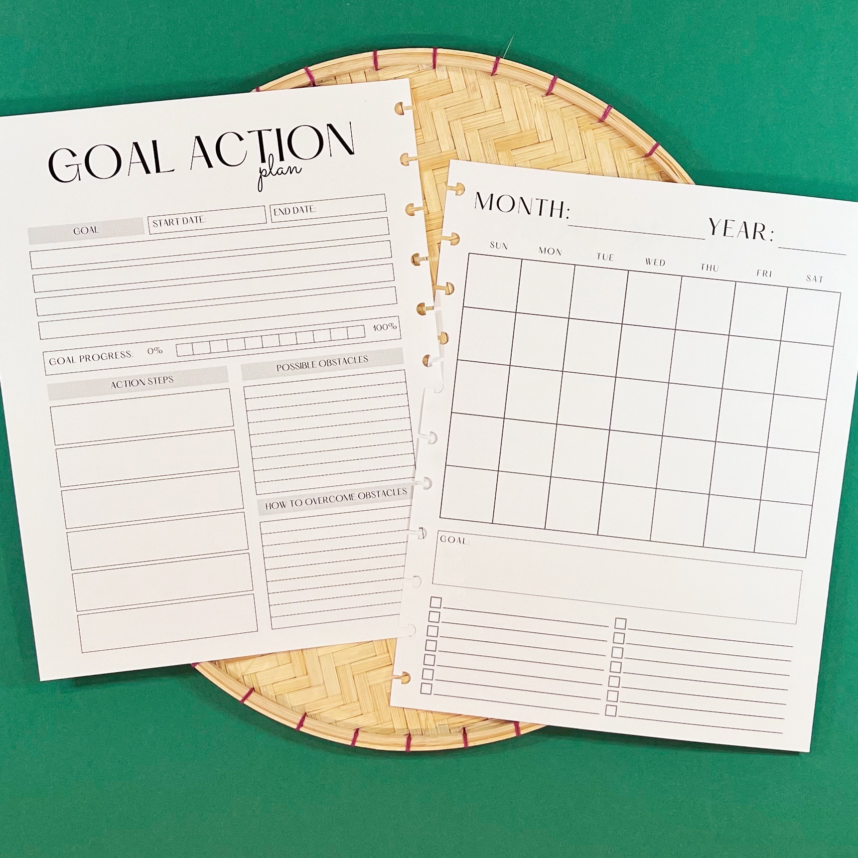 Goal Planning Insert - The Scrappy Wife