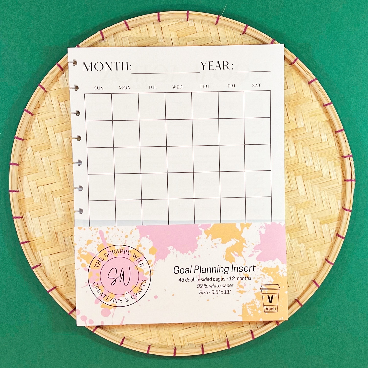 Goal Planning Insert - The Scrappy Wife