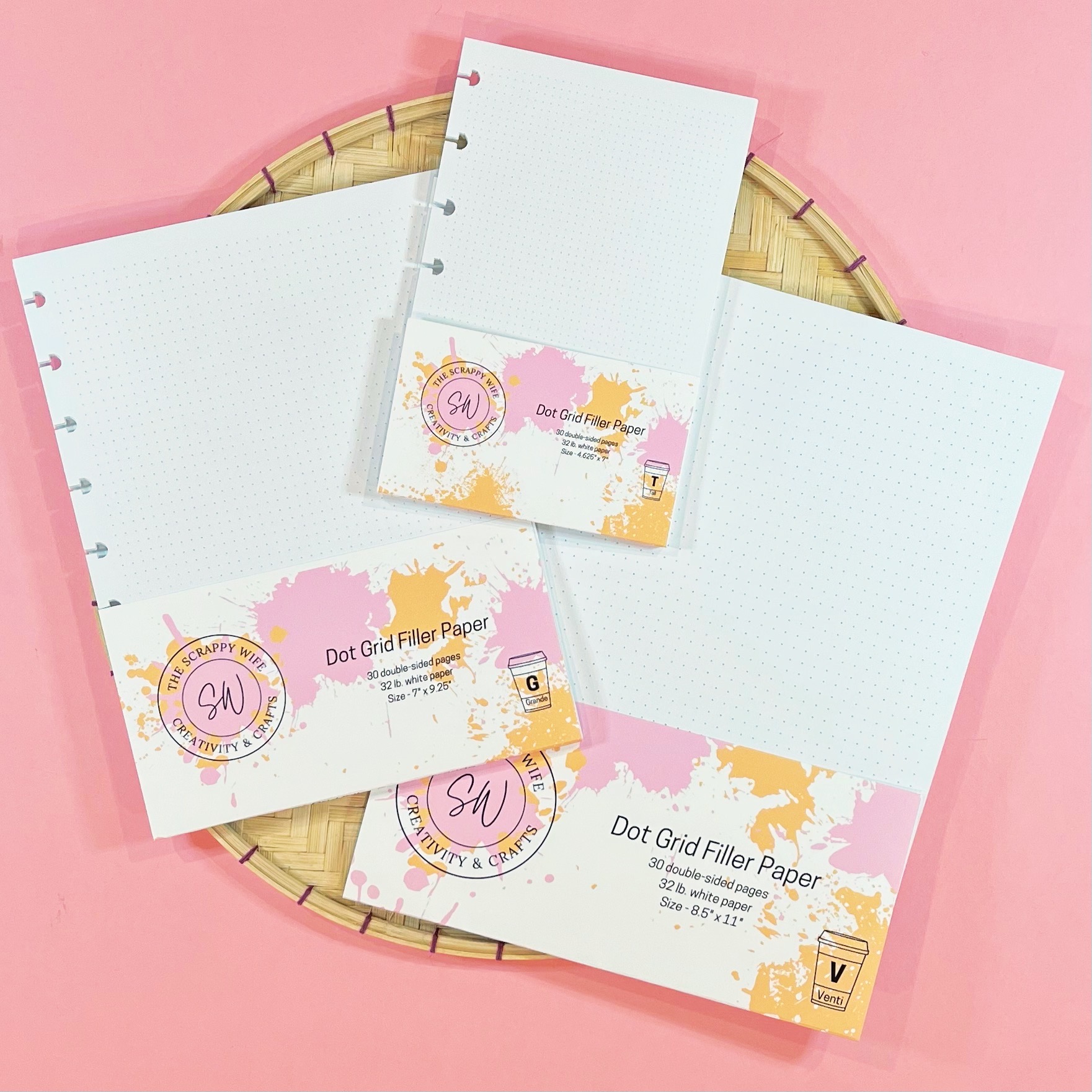 Dot Grid Filler Paper - The Scrappy Wife