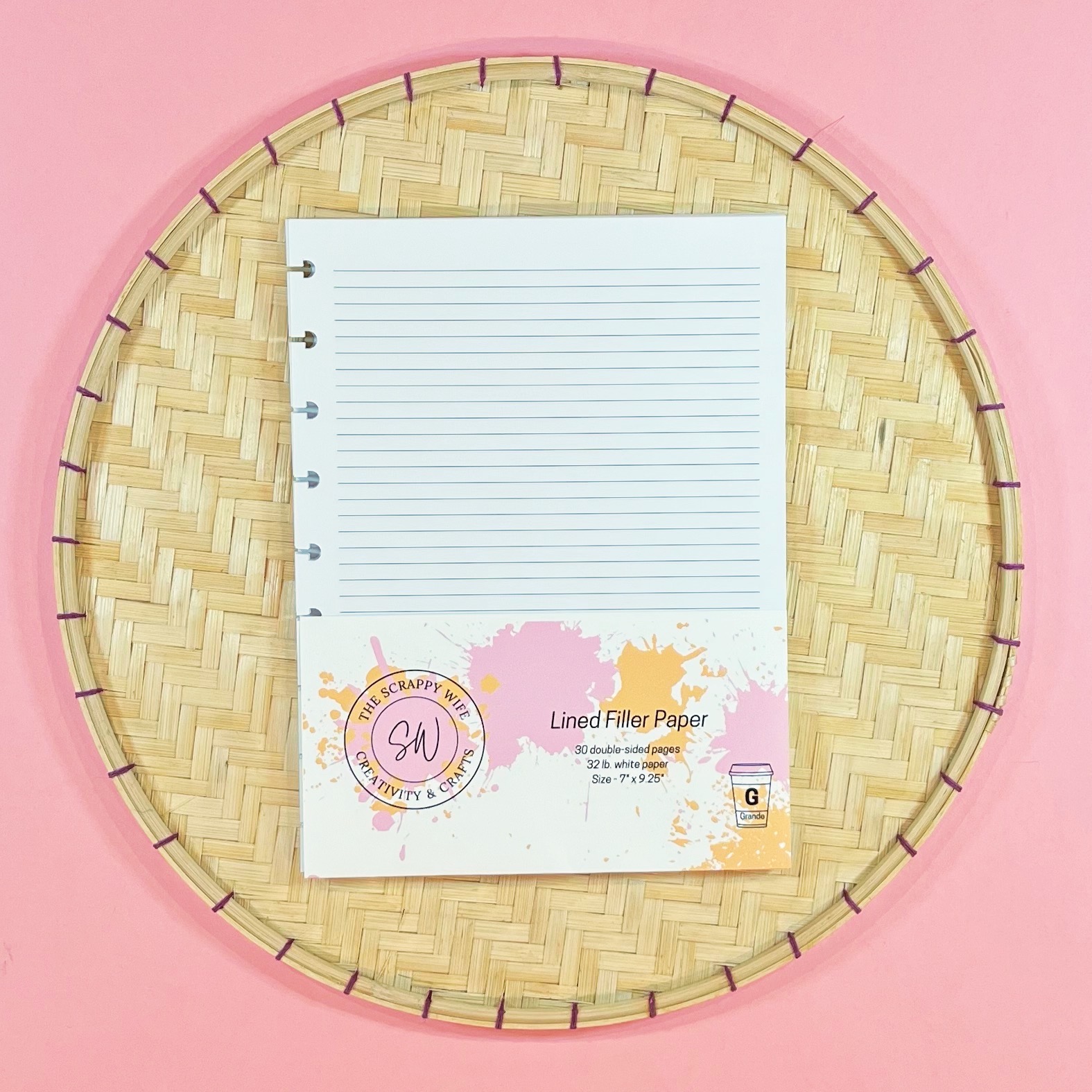 Lined Filler Paper - The Scrappy Wife