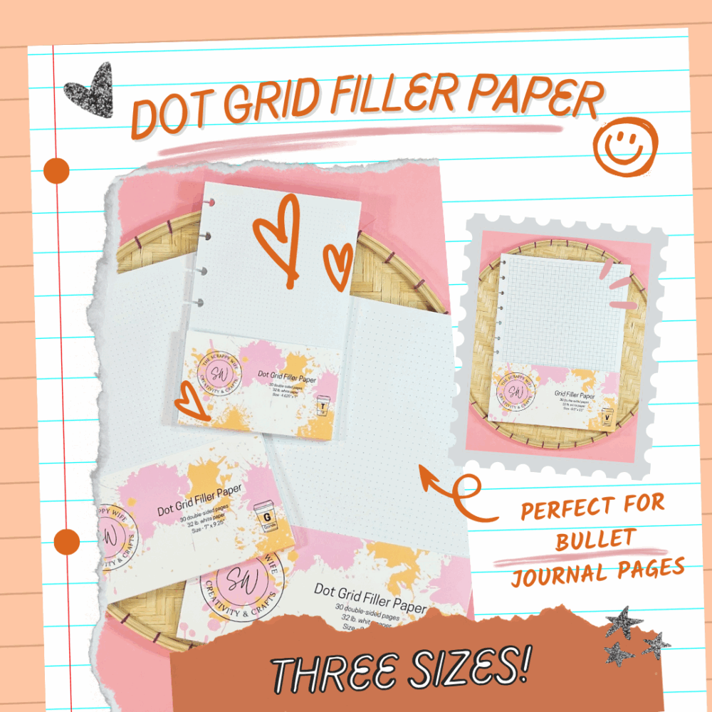 Dot Grid Filler Paper - The Scrappy Wife