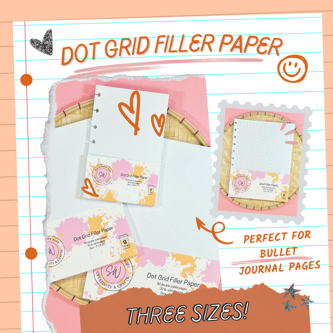 Dot Grid Filler Paper - The Scrappy Wife