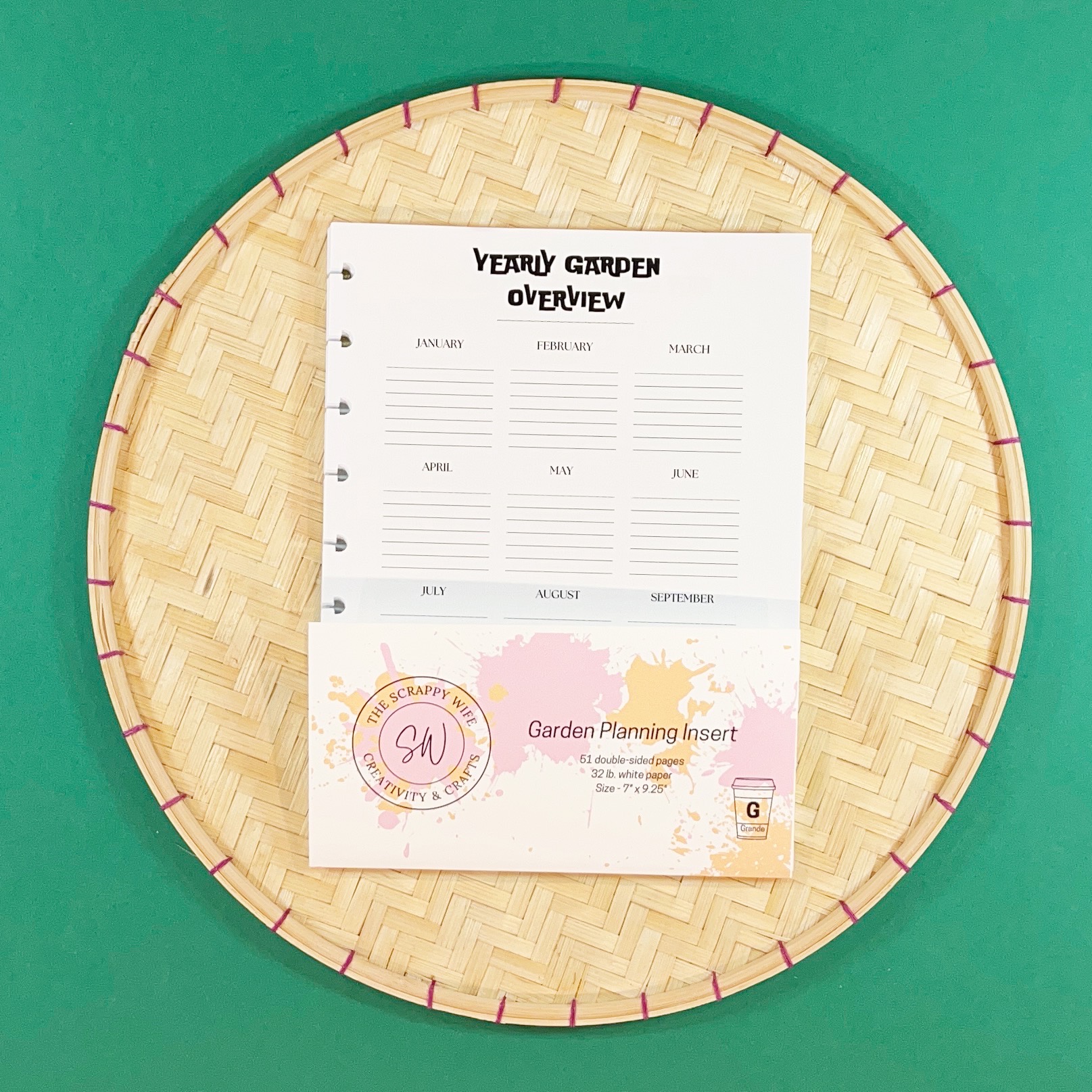 Garden Planning Insert - The Scrappy Wife