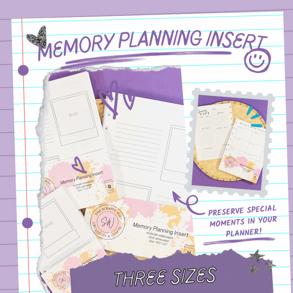 Memory Planning Insert - The Scrappy Wife