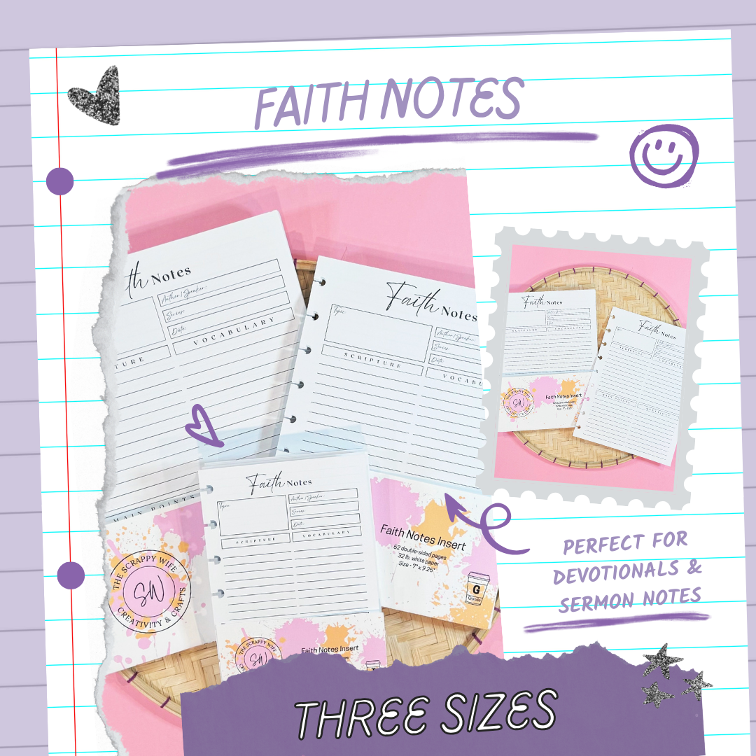Faith Notes Insert - The Scrappy Wife