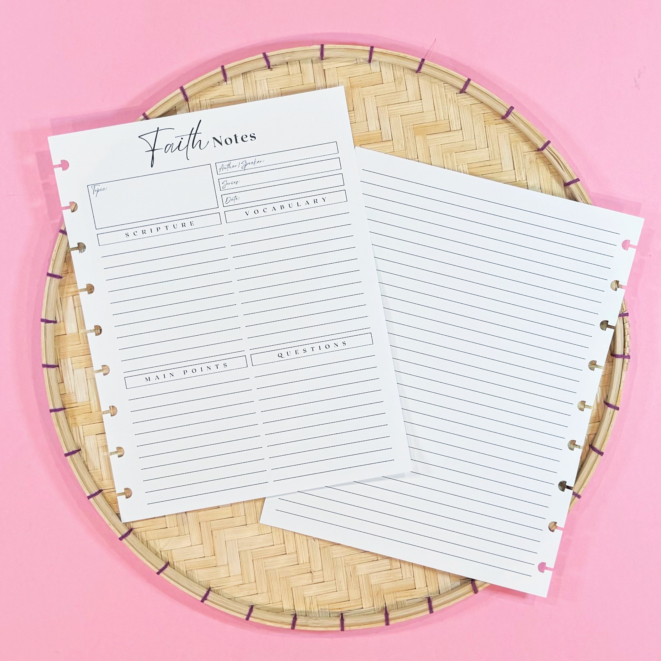 Faith Notes Insert - The Scrappy Wife