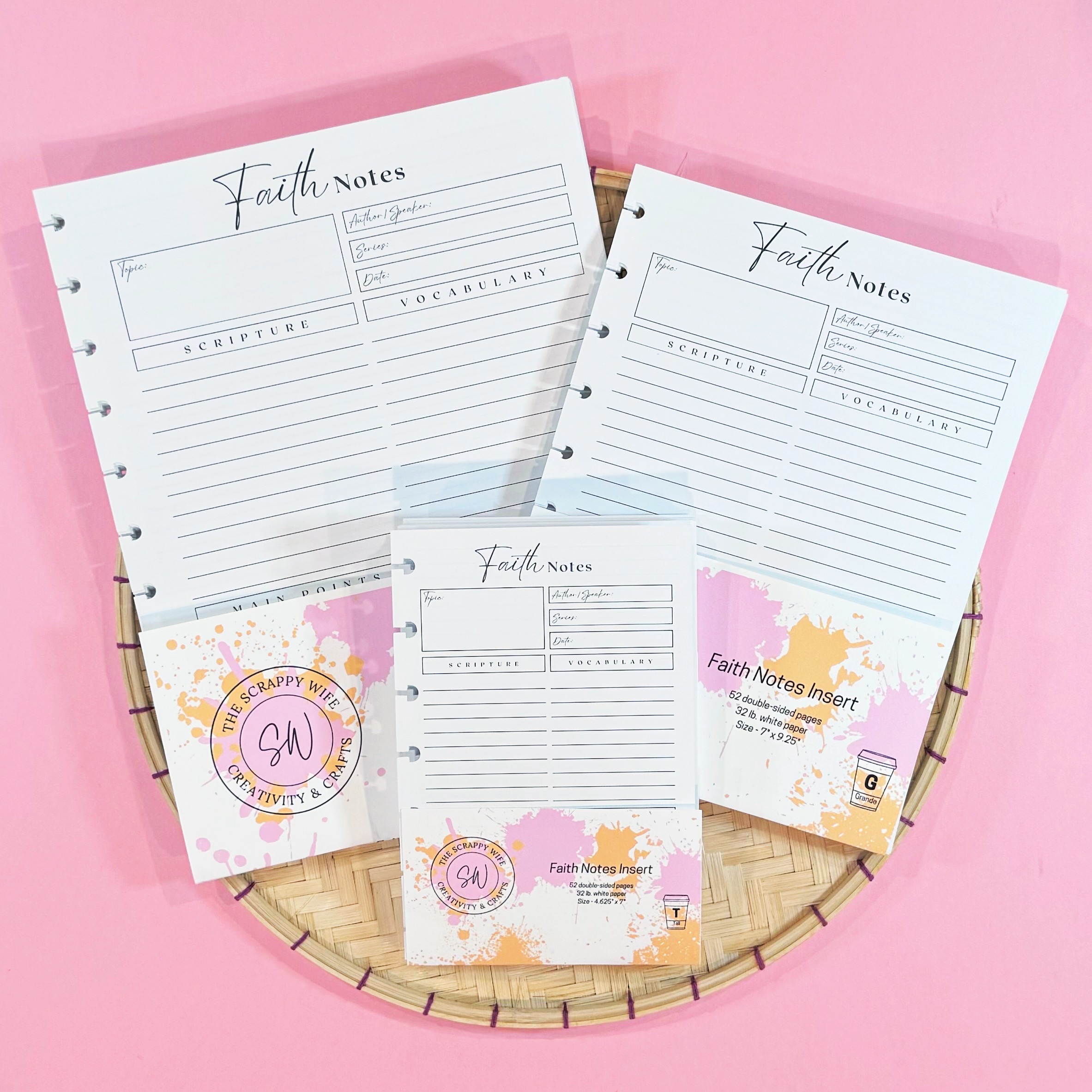 Faith Notes Insert - The Scrappy Wife