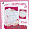 Monthly Double Page Planning Insert - The Scrappy Wife