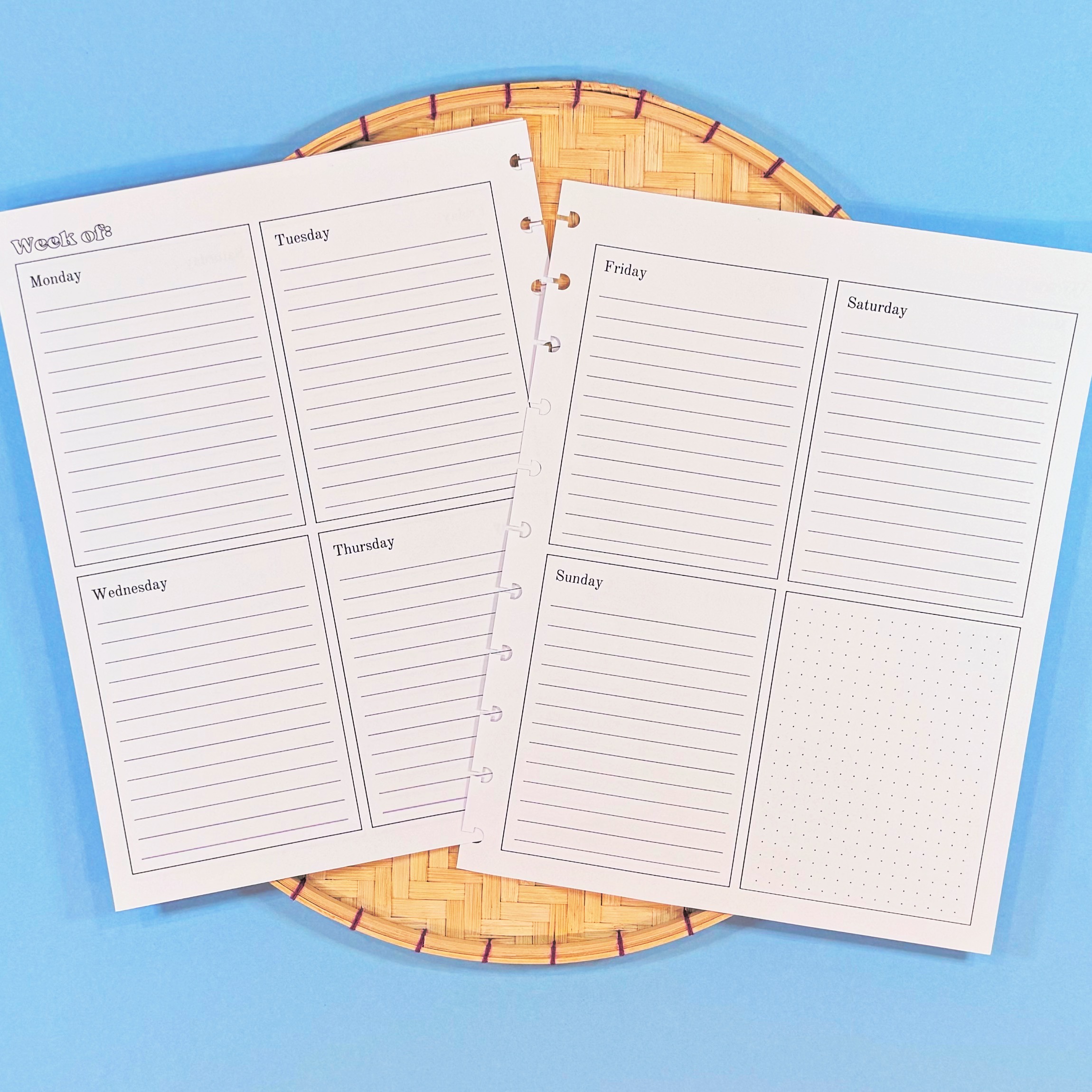 Undated Quad Planner Layout - The Scrappy Wife