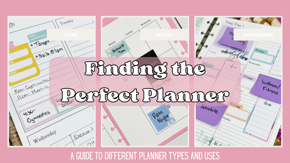 Planning 101: Finding the Perfect Planner: A Guide to Different Planner ...