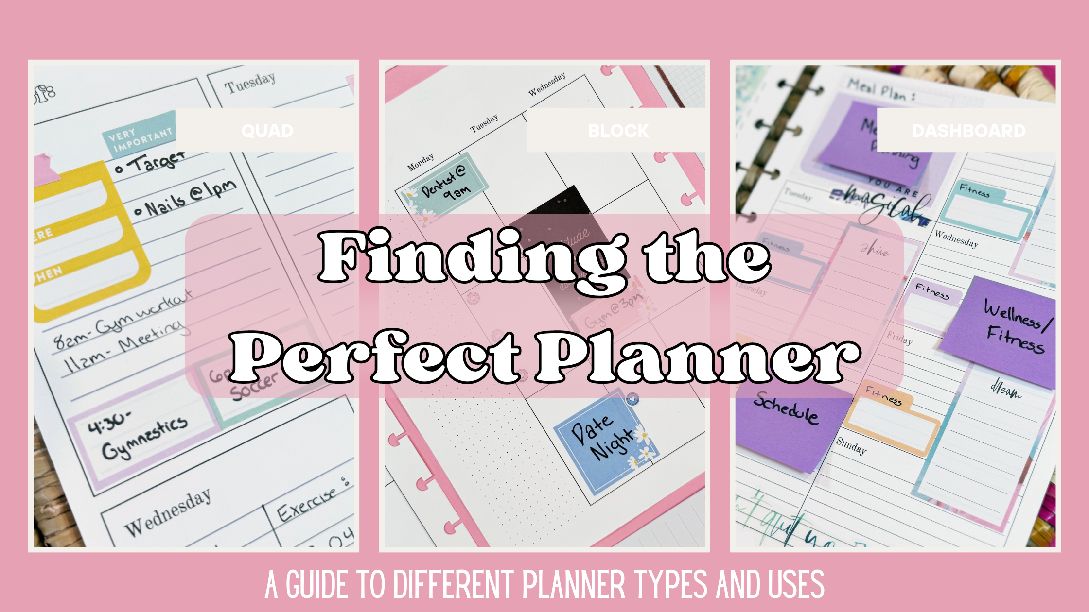 Planning 101: Finding the Perfect Planner: A Guide to Different Planner ...
