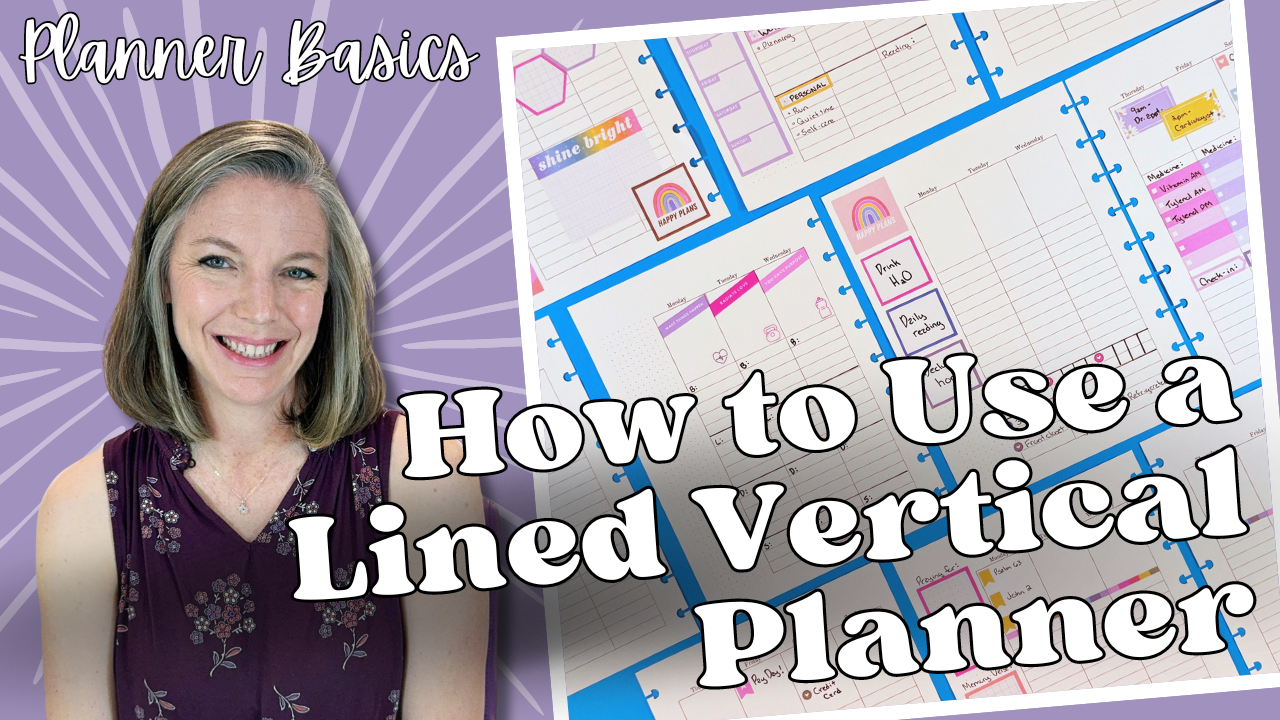 How-To Use a Vertical Lined Planner - The Scrappy Wife