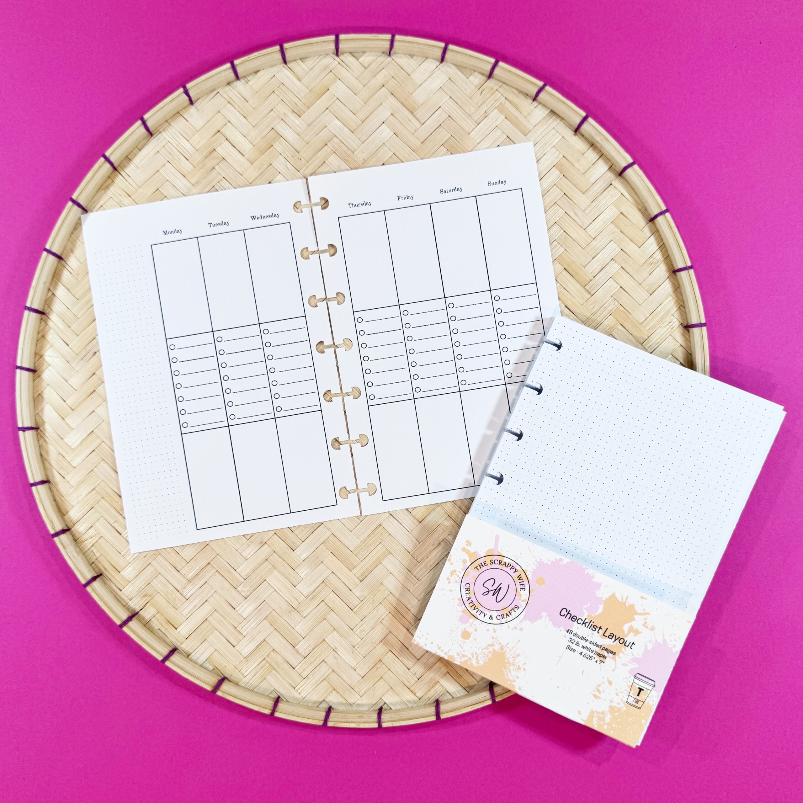 Undated Checklist Planner Insert - The Scrappy Wife