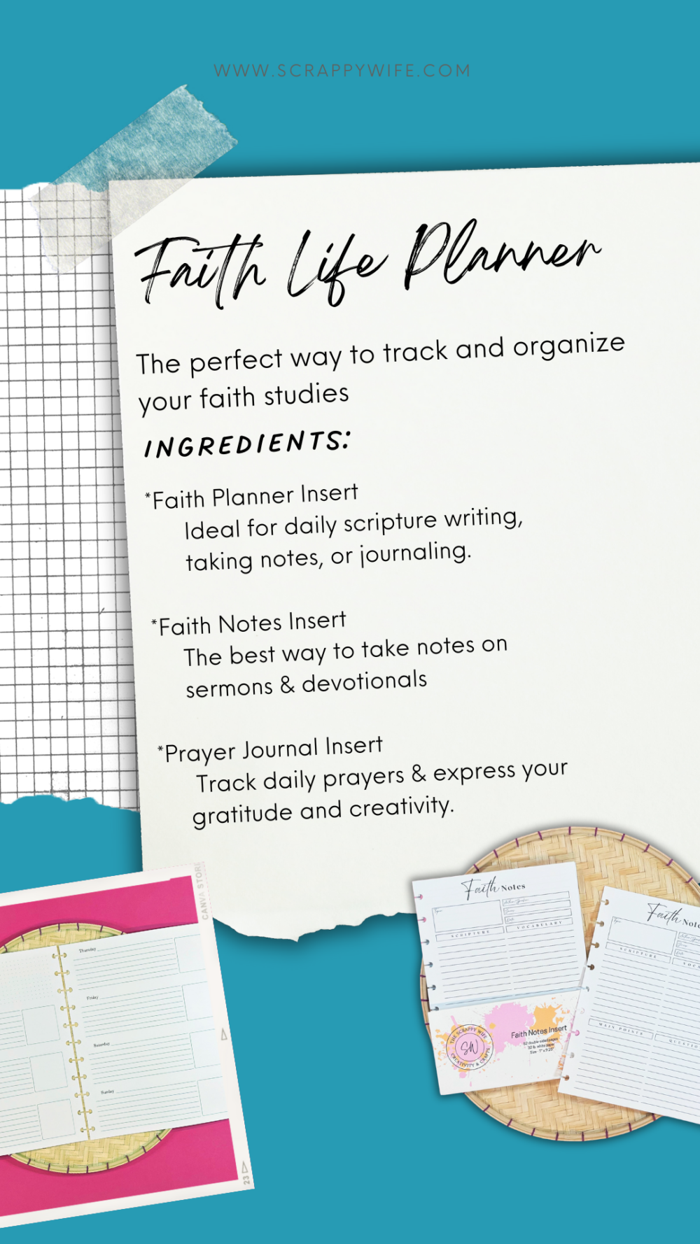 Planner Recipe: Building the Perfect Faith Life Planner - The Scrappy Wife