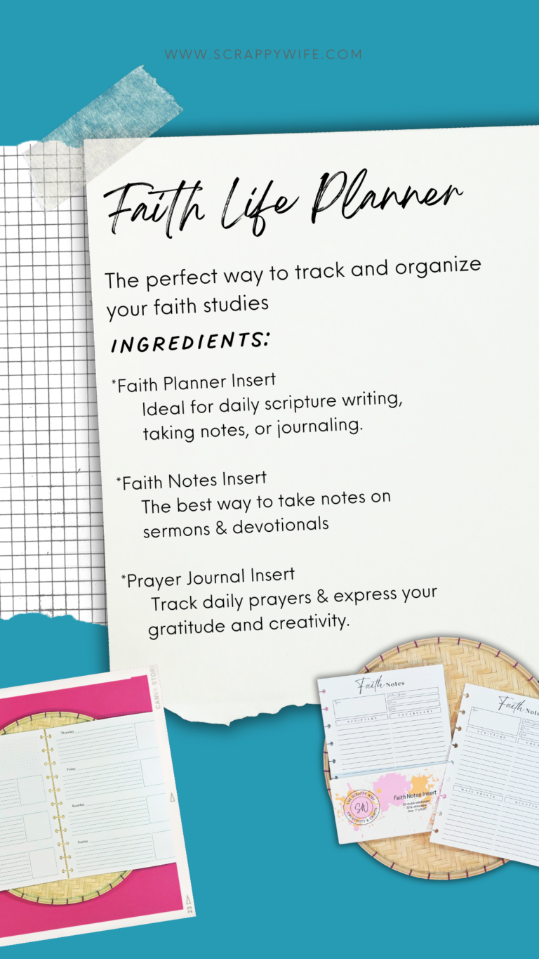 Planner Recipe: Building the Perfect Faith Life Planner - The Scrappy Wife