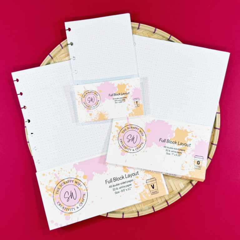 Undated Full Block Layout - The Scrappy Wife