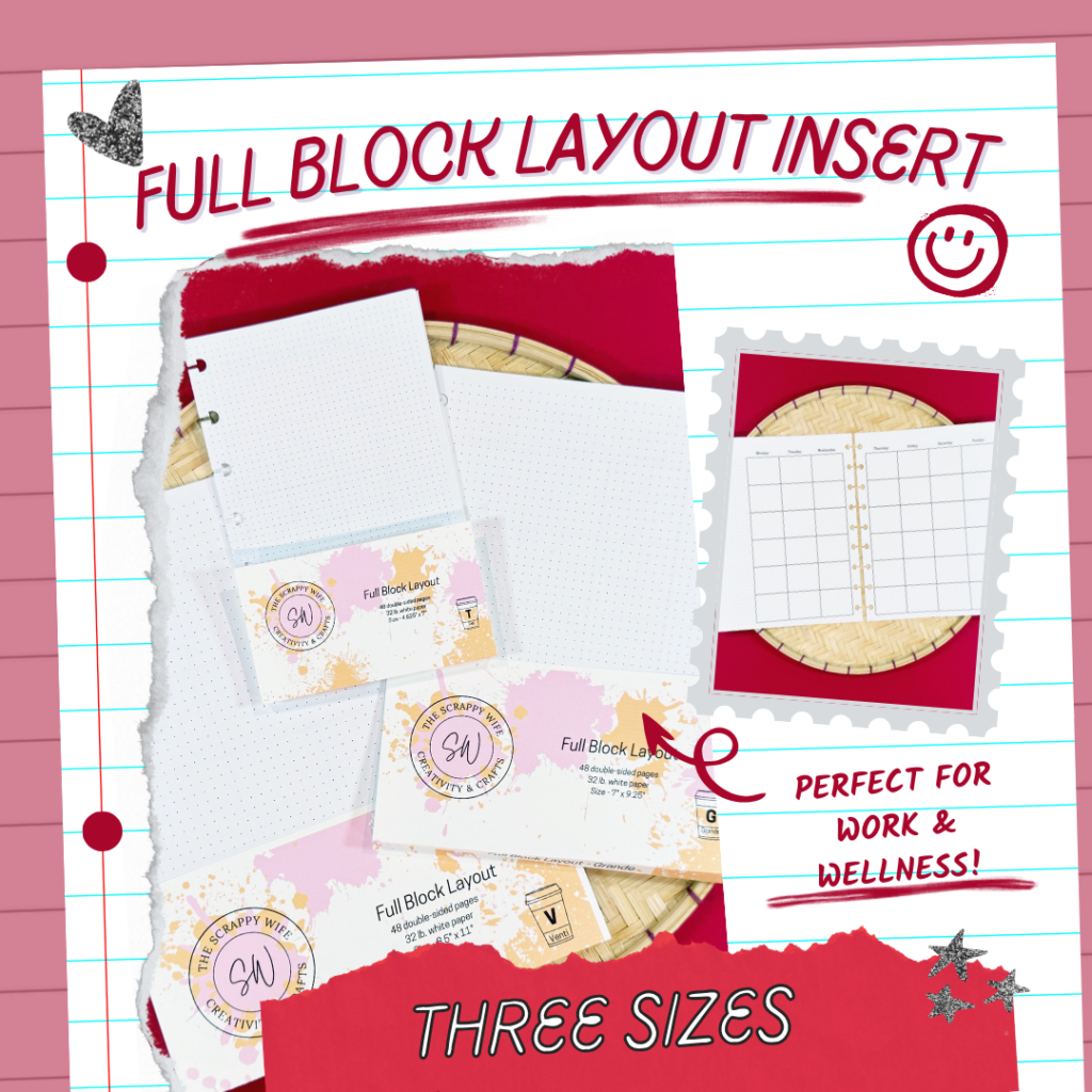 Undated Full Block Layout - The Scrappy Wife