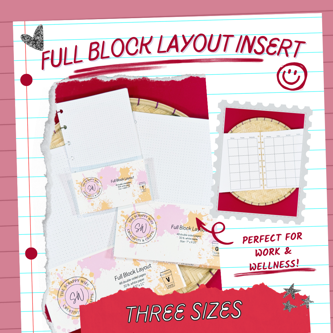 Undated Full Block Layout - The Scrappy Wife