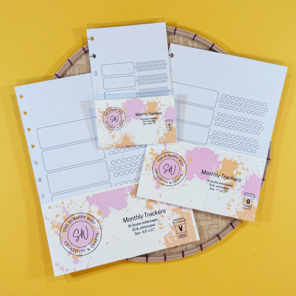 Monthly Trackers Layout - The Scrappy Wife
