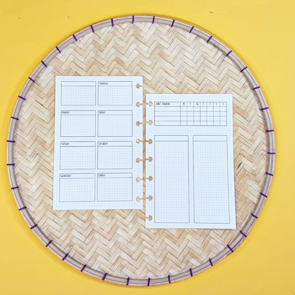 BUJO Habit Tracking Layout - The Scrappy Wife