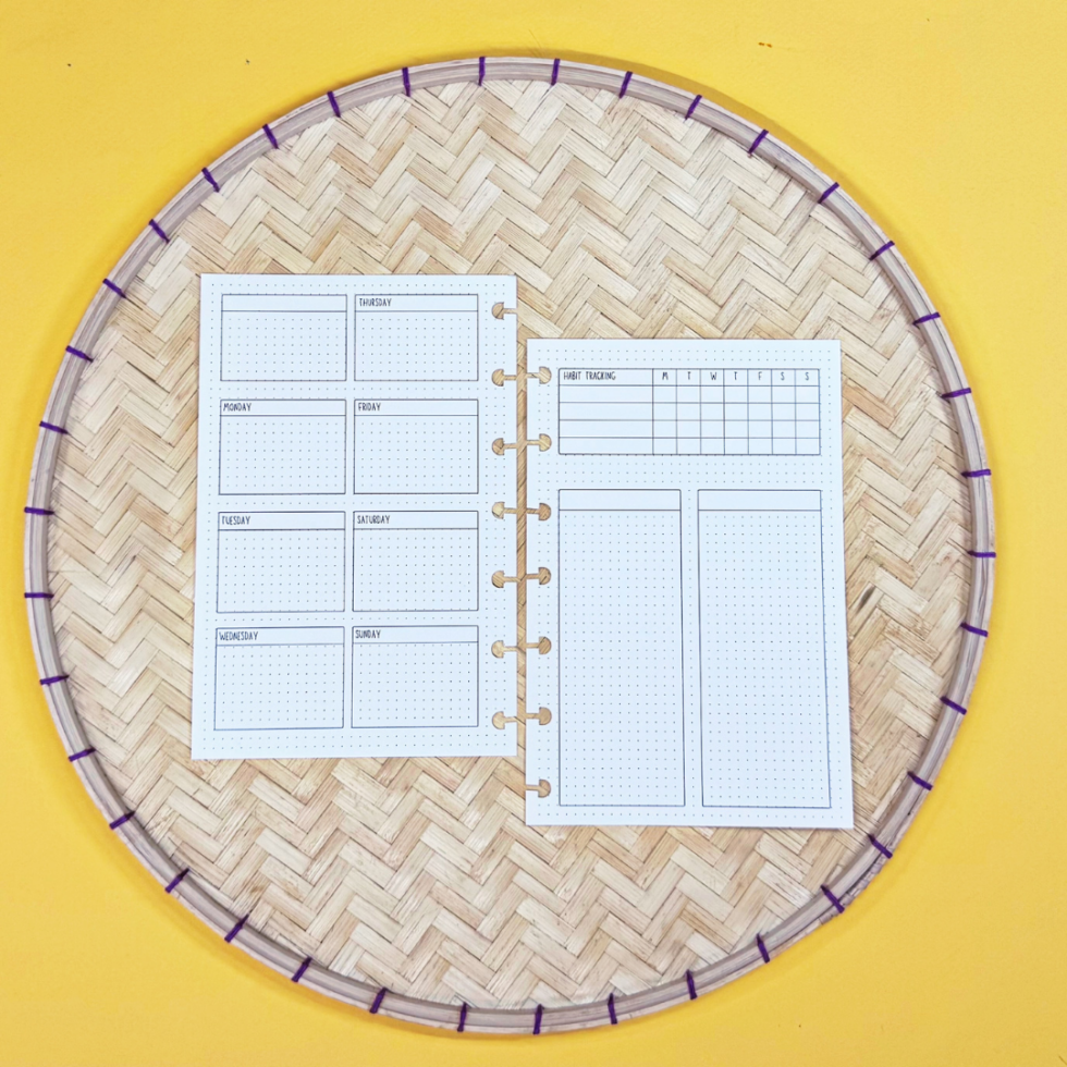 BUJO Habit Tracking Layout - The Scrappy Wife