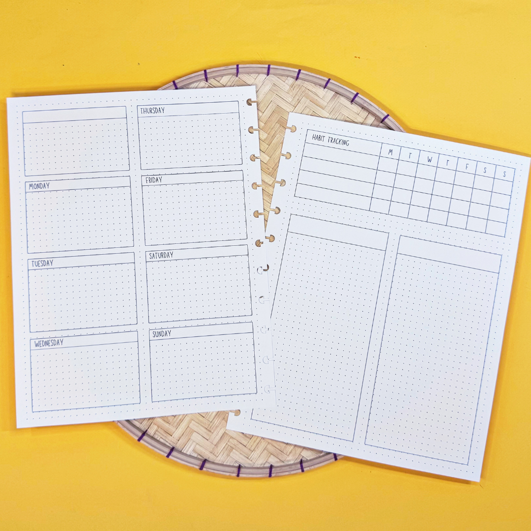 BUJO Habit Tracking Layout - The Scrappy Wife