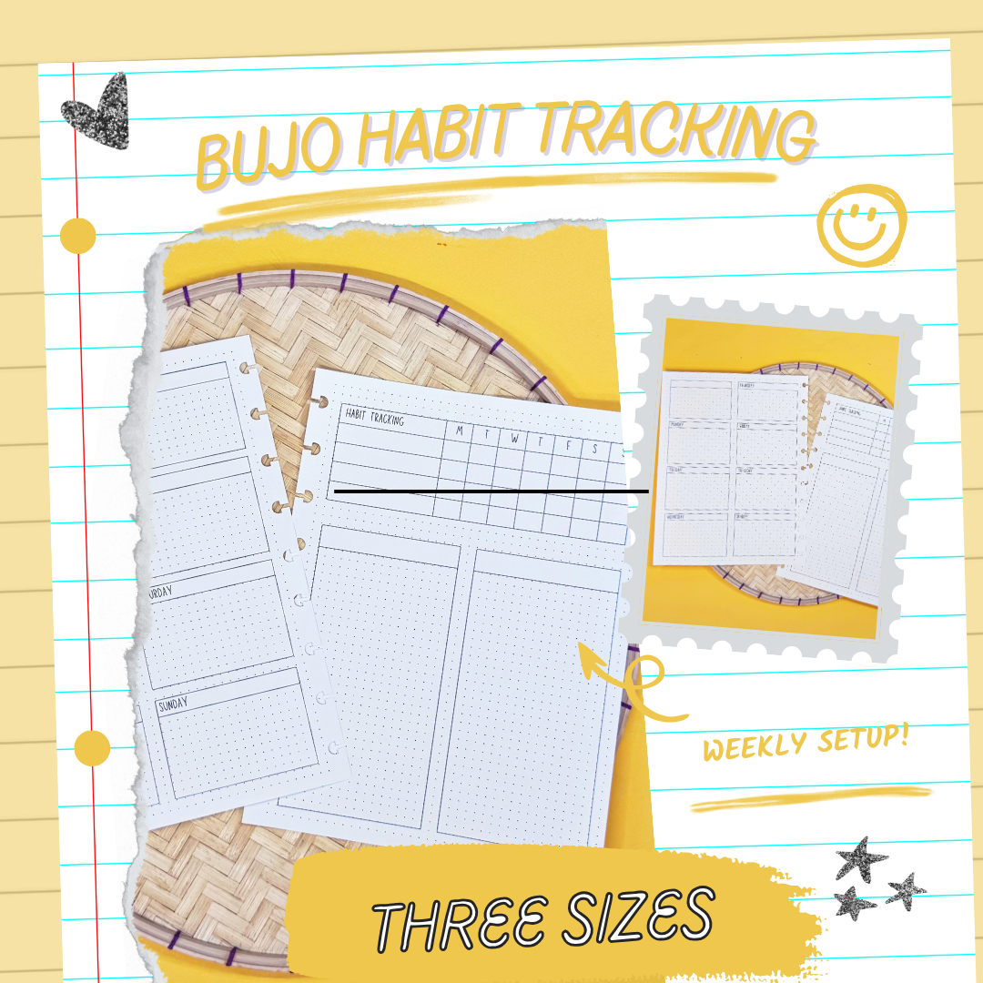 BUJO Habit Tracking Layout - The Scrappy Wife