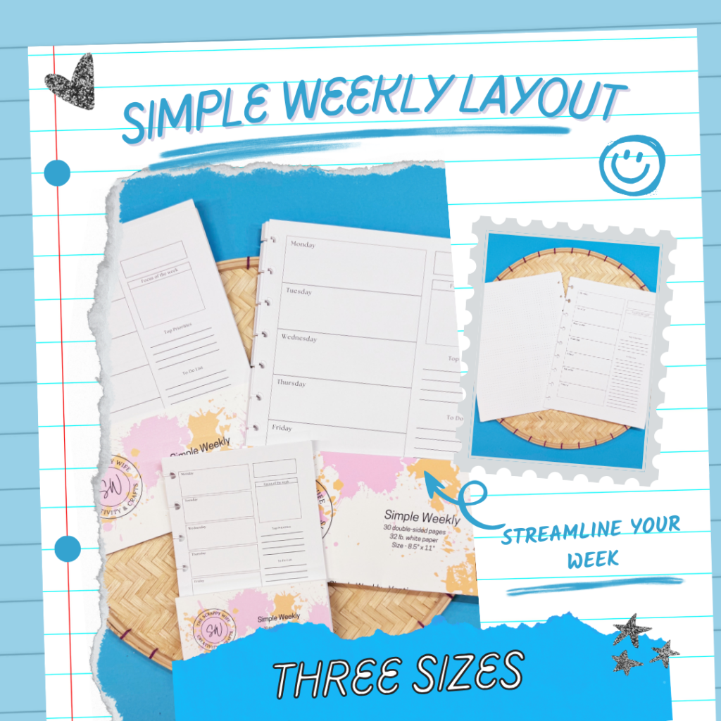 Undated Quad Planner Layout - The Scrappy Wife